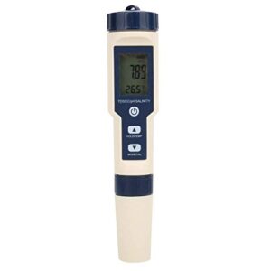 asixxsix water quality tester, tds meter, ec meter, ph meter, salinity tester & temperature meter 5 in 1, portable digital water tester for drinking water aquarium hydroponics salt water