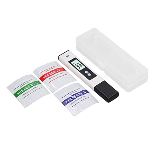 PH Detector Sensitive PH Meter Fast Speed White Backlit Display Alloy Probe for Aquaculture