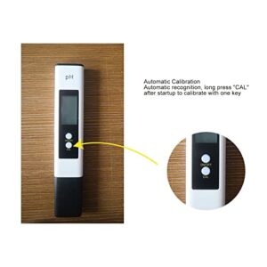 PH Detector Sensitive PH Meter Fast Speed White Backlit Display Alloy Probe for Aquaculture