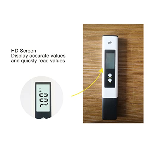 PH Detector Sensitive PH Meter Fast Speed White Backlit Display Alloy Probe for Aquaculture