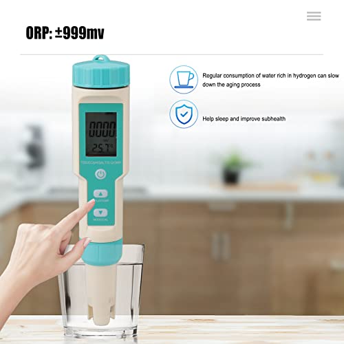 Hztyyier Water Quality Meter ORP PH TDS Temp EC Salinity SG Tester Pen7 in 1 Water Quality Tester Tool Kits