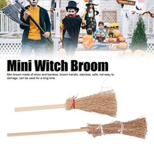 FOTABPYTI Halloween Straw Craft, Mini Witch Broom Lifelike 20PCS for Role Playing Games