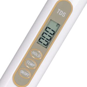 Water Tester Portable High Accuracy TDS Meter Alloy Probe High Sensitivity Backlit Glass Electrode for Swimming Pool