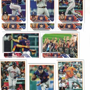 Houston Astros / 2023 Topps (Series 1 and 2) Baseball Team Set with (22) Cards! ***PLUS Bonus Cards of Former Astros Greats: Craig Biggio, Jeff Bagwell and Mike Scott!***