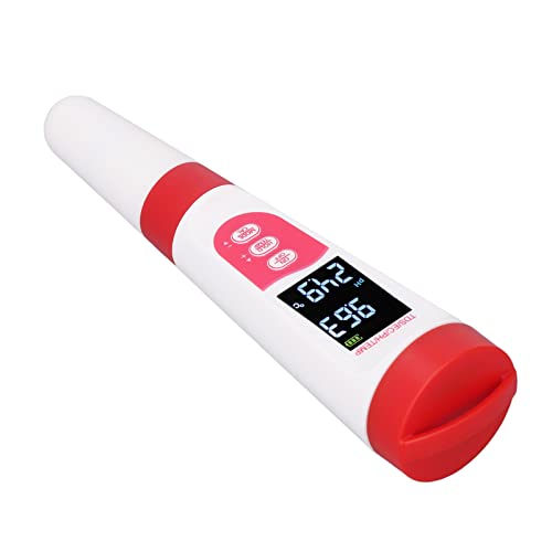 Digital Water Tester, Automatic Temperature Compensation High Sensitivity Water Quality Test Pen Glass Electrode Alloy Probe 4 in 1 for Fish Tank