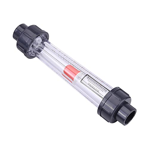 LZS-15D Elbow Flowmeter 100‑1000L/H Liquid Flowing Meters Instantaneous Liquid Flowing Rate Gauge Transparent Water Rotameter Liquid Measuring Tool for DN15(1/2) Tube