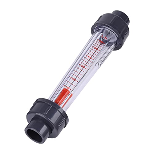 LZS-15D Elbow Flowmeter 100‑1000L/H Liquid Flowing Meters Instantaneous Liquid Flowing Rate Gauge Transparent Water Rotameter Liquid Measuring Tool for DN15(1/2) Tube