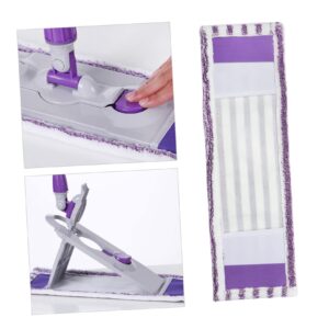 VILLFUL Mop Cloth Floor Cleaning Cloth Flat Floor Mop Cleaning Mop Accessories Steamer Cleaning Mop Accessory Spray Mop Cleaning Mops Cleaning Machine White Fiber Washable