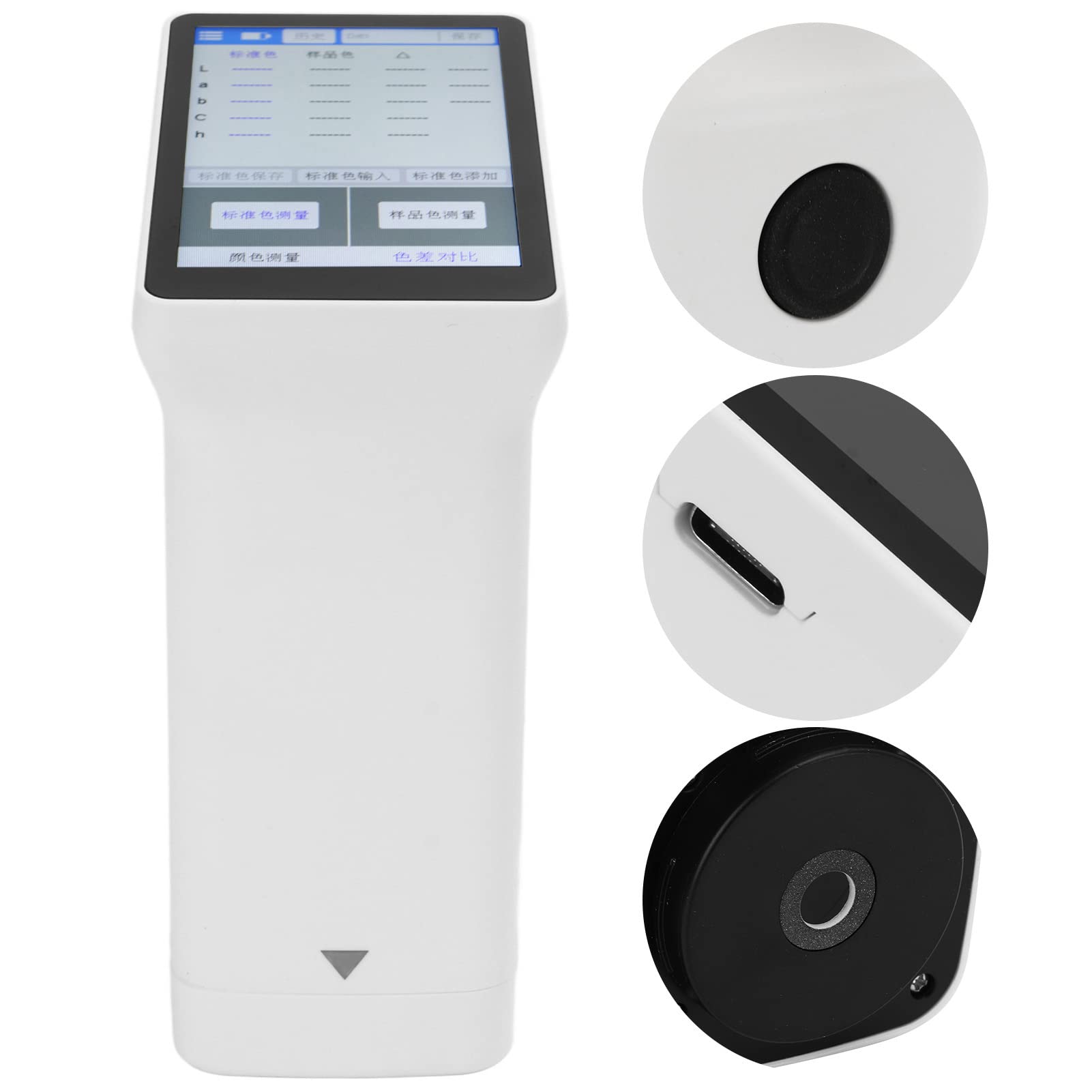 Digital Colorimeter 3.5in Touch Screen Color Difference Analyzer Color Tester for Chroma Sampling