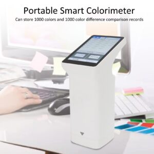 Digital Colorimeter 3.5in Touch Screen Color Difference Analyzer Color Tester for Chroma Sampling