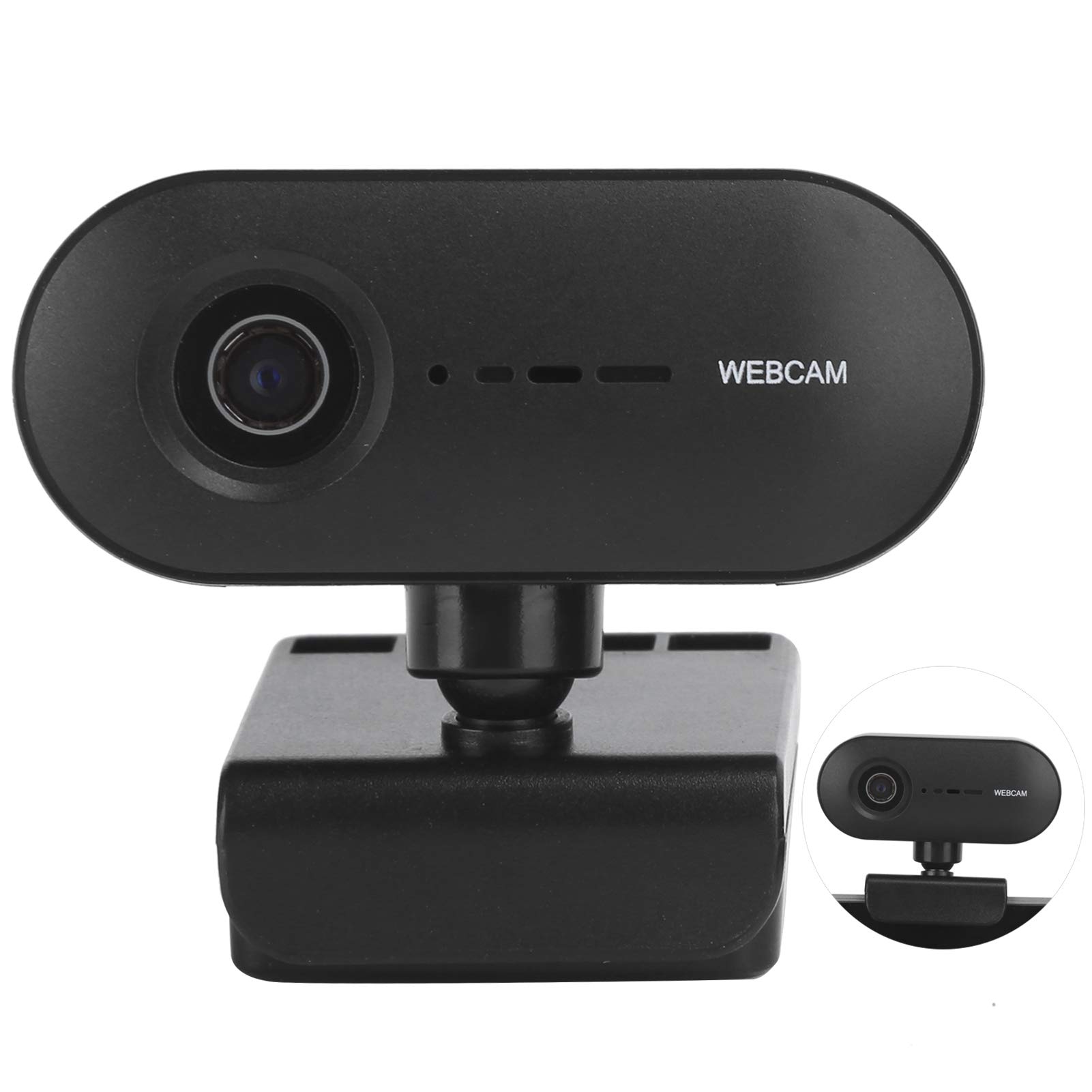 Heayzoki USB Webcam,Camera USB HD Rotating Webcam Builtin Noise Microphone for Win7/Win8/Win10 50Hz C7,Plug and Play, Convenient and Quick to Use