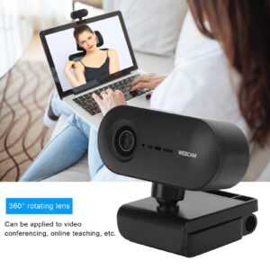 Heayzoki USB Webcam,Camera USB HD Rotating Webcam Builtin Noise Microphone for Win7/Win8/Win10 50Hz C7,Plug and Play, Convenient and Quick to Use