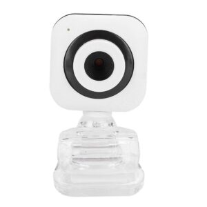 Zyyini Bindpo PC Camera, 480P DriveFree Camera USB2.0/3.0 Computer Webcam Camera Supports 360 Degrees Rotation with Transparent Clip for Live Webcast, Online Teaching, Etc