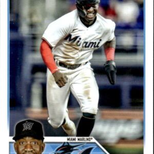 2023 Topps #44 Jesus Sanchez Miami Marlins Series 1 MLB Baseball Trading Card