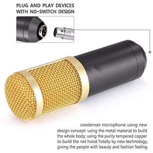 n/a Professional Condenser Microphone Microphone for Computer+Shock Mount+Foam Cap+Cable As Microphone