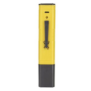 Dpofirs Digital PH Meter for Water, 0.1pH High Accuracy Pen Type PH Tester Lab PH Meters with ATC PH Tester for Swimming Pools Aquariums Spas (Yellow Black)