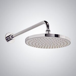 Fontana Dax Round Rain Shower Head With Masterclean Spray Face In Polished Chrome Finish (8 Inch)