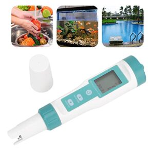 Digital Water Quality Meter, Handheld Water Quality Testing Pen Waterproof PH TDS Temperature EC Salinity SG ORP for Swimming Pool