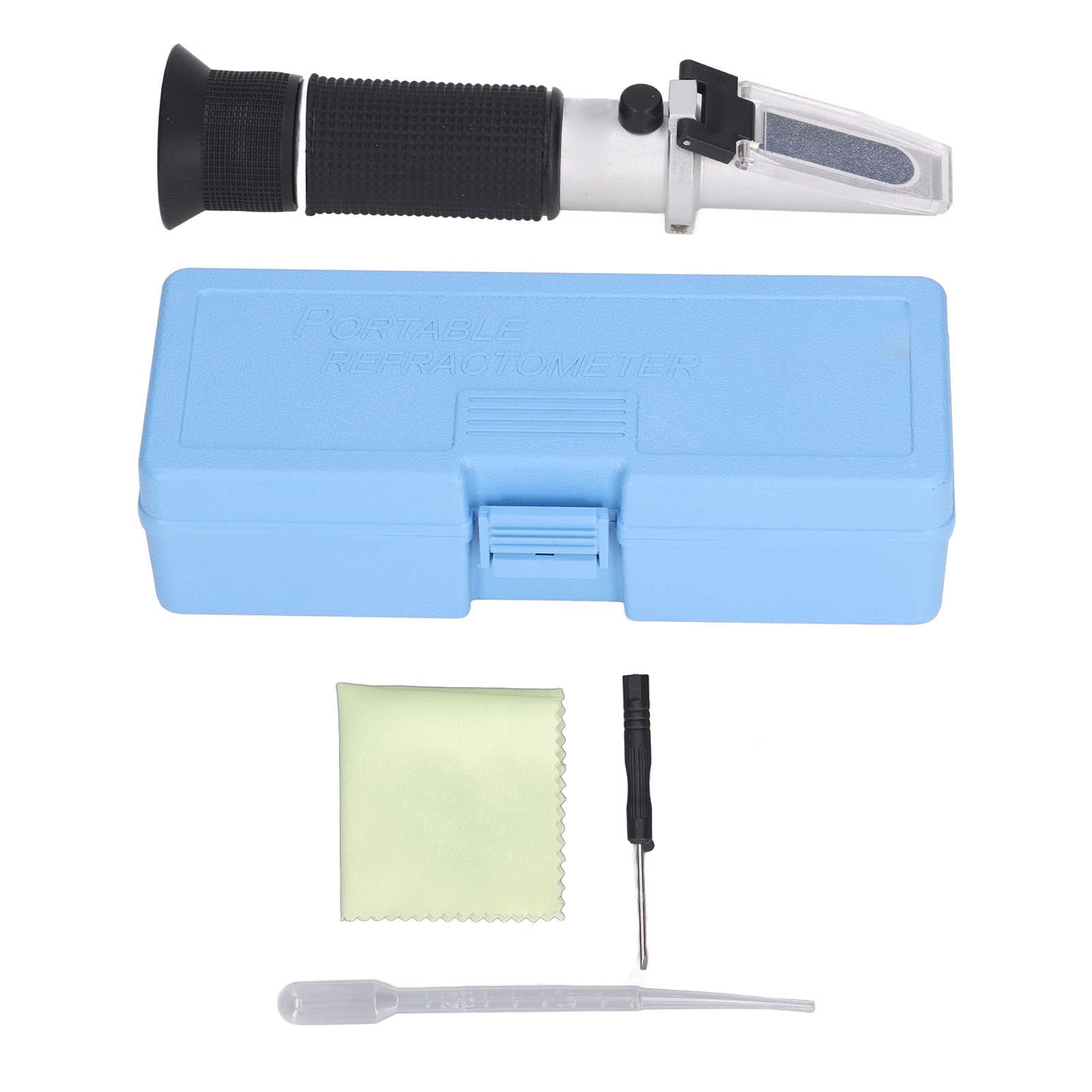 Brewing Refractometer, Easy Operation Wine Refractometer 0‑80% Test Range Portable for Measurement