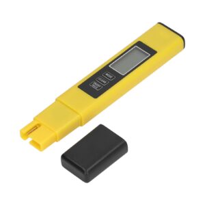 TDS Meter, Water Quality Tester Unit Switching High Sensitivity Glass Electrode Dual Color Prompt for Fish Tank