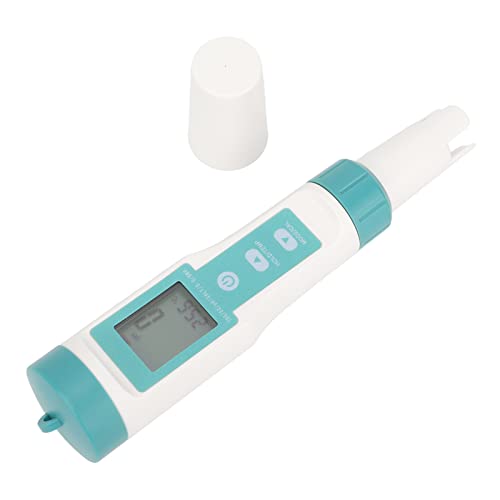 Water Quality Testing Pen, Multifunctional PH TDS Temperature EC Salinity SG ORP Handheld Detachable Probe Digital Water Quality Meter for Aquaculture