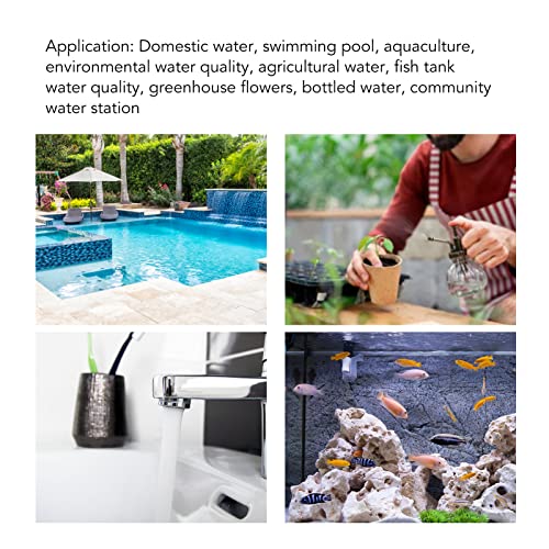 Digital Water Tester, Large Test Range TDS Detection Pen Sensitive Portable Convenient Operation Backlight Function for Fish Tank