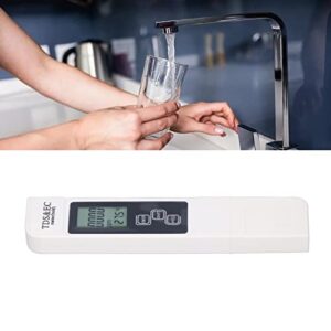 Digital Water Tester, TDS Meter Easier to Read Interference Resistant HD Display Portable Rustproof 3 in 1 High Accuracy for Aquaculture