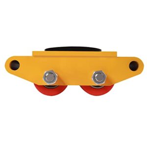 4PCS Machinery Skate Dolly, 6T Machinery Moving Skate,Industrial Machinery Mover with 360° Rotation Caps for Warehouse