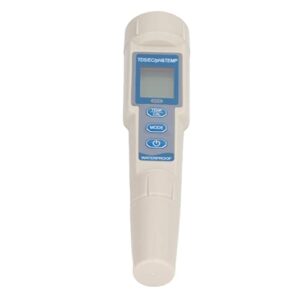 PH Meter, 4 in 1 ABS Housing Portable Large Display Screen Water Quality Tester Precise for Aquaculture for Laboratory