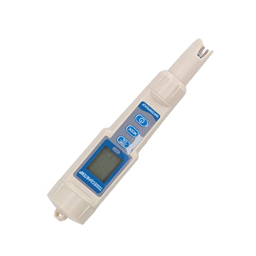 PH Meter, 4 in 1 ABS Housing Portable Large Display Screen Water Quality Tester Precise for Aquaculture for Laboratory