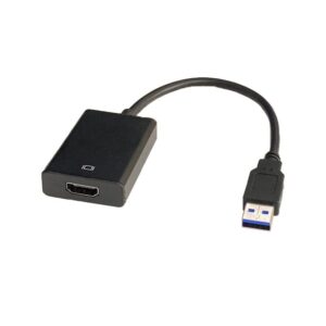 Echeson USB3.0 to HDMI Adapter Cable HD Computer Converter (Color : Navy Blue)