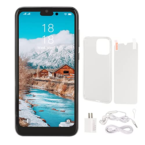 ASHATA I14 ProMax Unlocked Android Smartphone Celular, 6.3in Face Recognition Mobile Phone, 4G Net Cellphone, 2GB RAM 16GB ROM, Camera Front 2MP Rear 15MP, 2400mAh Battery (US)