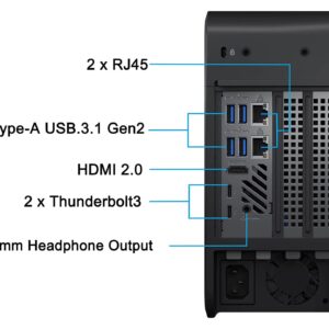 Intel NUC 9 NUC9i5QNX Mini PC Business Desktop 4-Core i5-9300H, 32GB RAM, 1TB SSD, UHD Graphics Ghost Skull Canyon Extreme Gaming Box, Thunderbolt 3, WiFi 6, Ethernet, 3-Yr WRT, Win 11 Pro