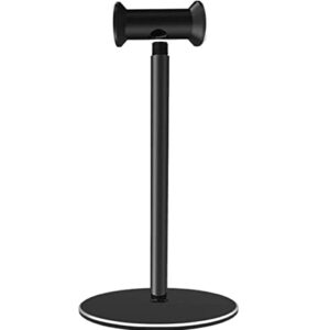 Headset Stand Durable Aluminum Alloy Headphones Holder Metal ABS Headphone Stand Detachable Stable Bracket Headphone Stand (Color : Black, Size : 10 * 10 * 23cm)