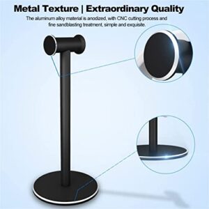 Headset Stand Durable Aluminum Alloy Headphones Holder Metal ABS Headphone Stand Detachable Stable Bracket Headphone Stand (Color : Black, Size : 10 * 10 * 23cm)