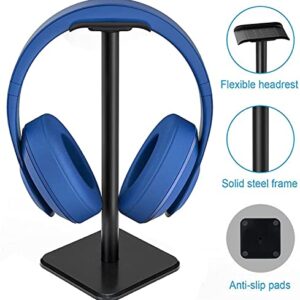 ANIIC Headset Stand Headphone Stand Table Headset Holder Classic Earphone Stand with Aluminum Support Bar Headrest Professional Holder Headphone Stand (Color : 1)