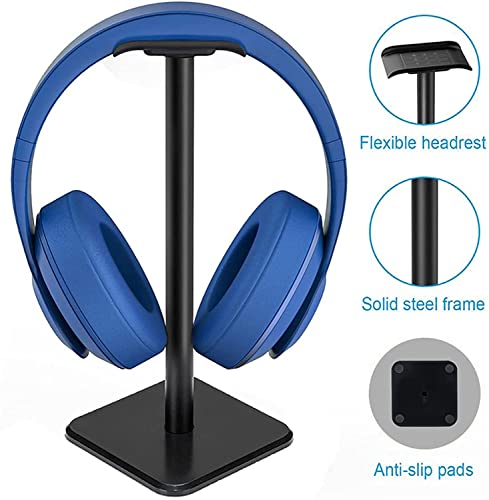 ANIIC Headset Stand Headphone Stand Table Headset Holder Classic Earphone Stand with Aluminum Support Bar Headrest Professional Holder Headphone Stand (Color : 1)