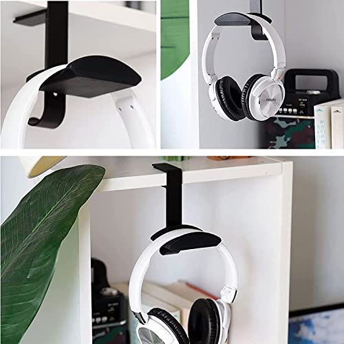 Headset Stand Headphone Hanger Headset Stand Creative Multifunctional Headphone Holder Rack for Audio Studio and Gaming Headphones Headphone Stand (Color : Black)