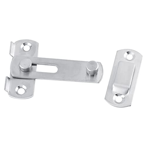 Sliding Door Lock, Strong and Durable Easy to Install Novel Design Hasp Latch Lock with 4 Pcs Screws for Fitting Room for Cabinet