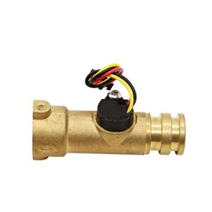 mangao 1/2" water flow sensor brass 1.75mpa sensor dn15 quick connect water heater turbine flowmeter dc5~18v