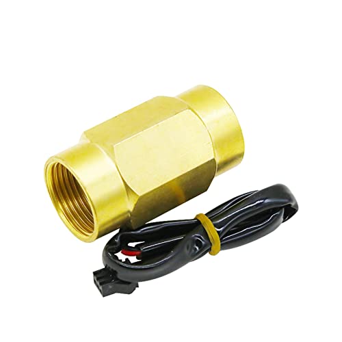 MANGAO 3/4" Water Flow Sensor Brass Internal Thread 1.75MPa Sensor Turbine Flowmeter DC5~18V