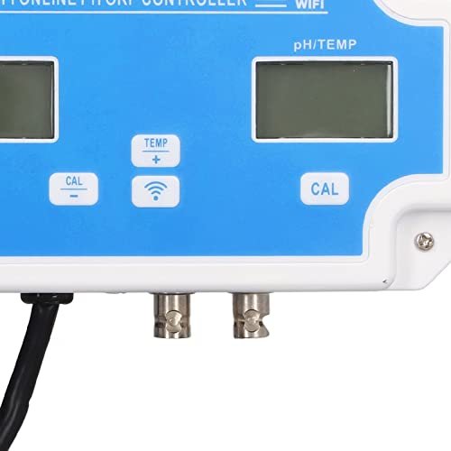 Water Test Meter Portable WiFi Connection Real Time Detection High Precision Wide Range Water Quality Detector for Laboratories (US Plug 120V)