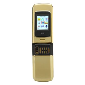 Yunseity Unlocked Senior Flip Cell Phone, Loud Volume Large Buttons Mobile Phone with 2.4 Inch Touch Screen, Easy to Use Kids Seniors Flip Phone with Flashlight Radio Ebook (Gold)