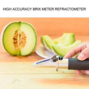 Deosdum 0‑32% Brix Meter Tester Refractometer Portable Handheld ATC Sugar Refractometer for Beverages