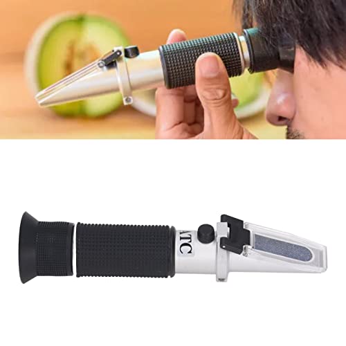 Deosdum 0‑32% Brix Meter Tester Refractometer Portable Handheld ATC Sugar Refractometer for Beverages