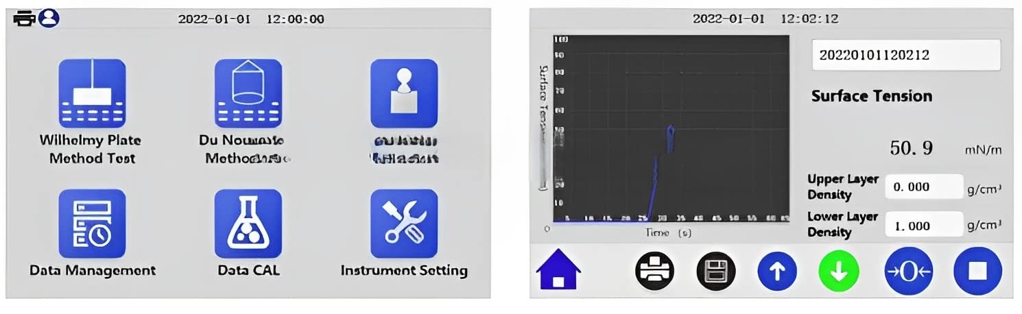 Automatic Liquid Surface Tensiometer Platinum Ring Interfacial Tension Meter 1000mN/m BZY-100