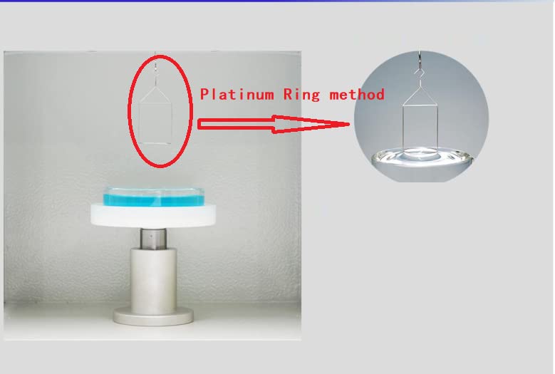 Automatic Liquid Surface Tensiometer Platinum Ring Interfacial Tension Meter 1000mN/m BZY-100