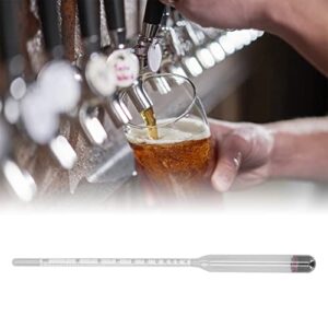 Beer Meter, Easy Reading Glass Hydrometer Tool Durable Wide Application for Office