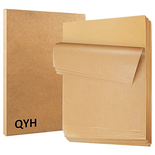 QYH 300 Pcs Parchment Paper Sheets for Baking, 8x12 Inches Unbleached Precut Parchment Paper for Baking Cookies, Frying, Air Fryer, Cooking, Grilling Rack, Oven