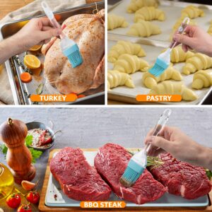 Kitchen Joy Silicone Basting Brush for Cooking Brush, Pastry Brush & Cooking Brush for Oil and Sauce - Silicone Pastry Brush for Baking; Silicone Brush Cooking